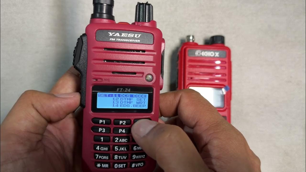 วิธีตั้งช่อฃโทน DIGITAL วิทยุสื่อสาร Yaesu FT-24RS - YouTube