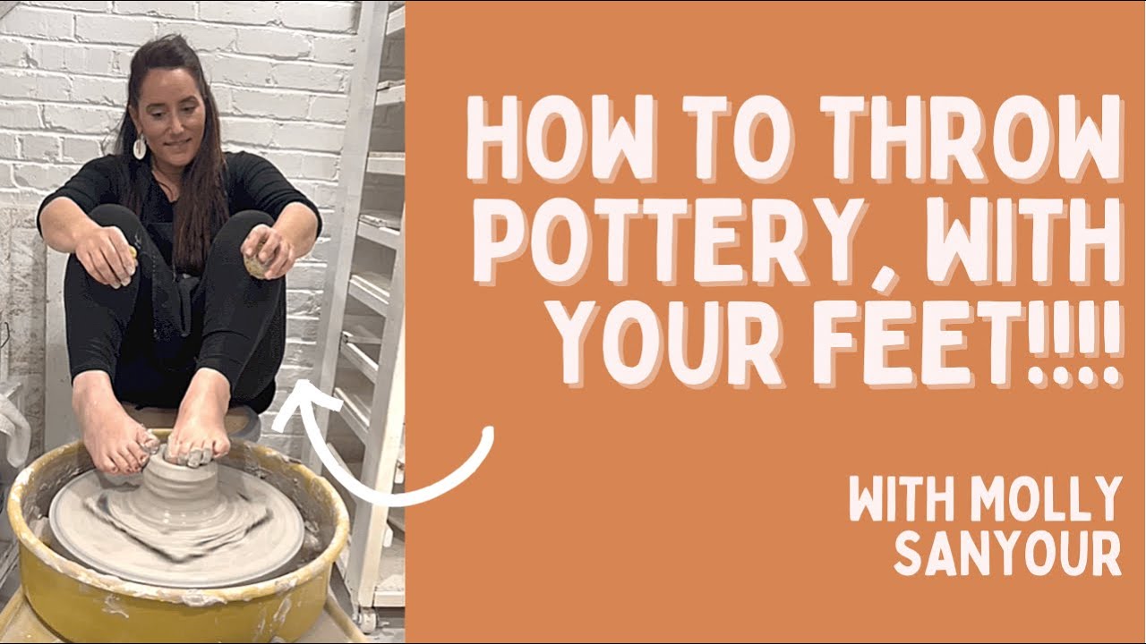 How to throw pottery, with your feet!!! - YouTube