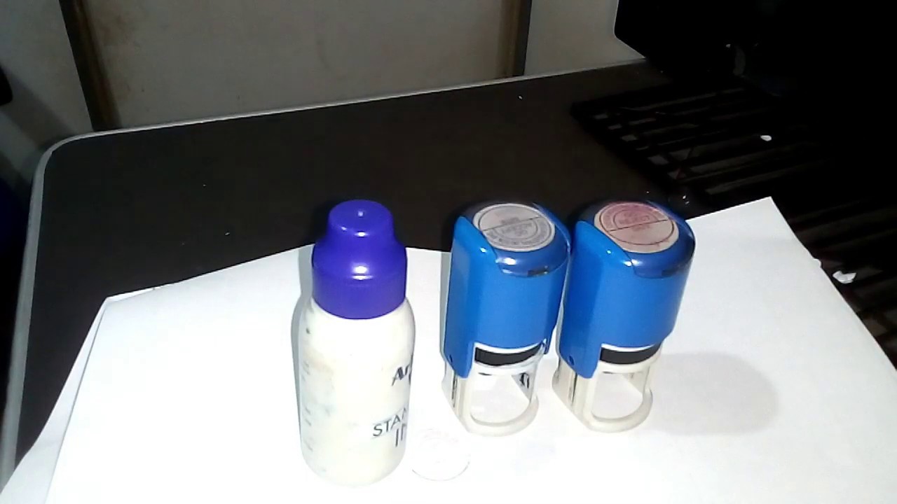 Cara isi ink stempel - YouTube