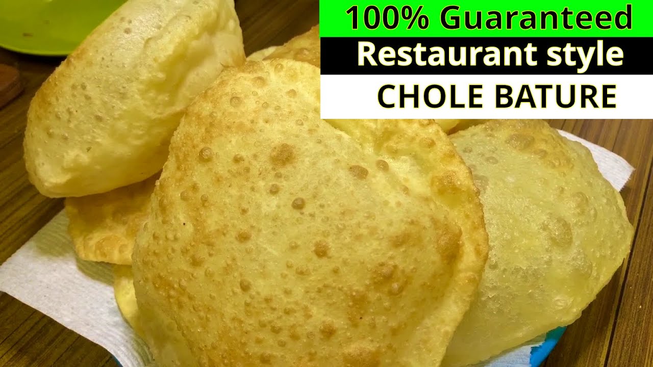 100 % Guaranteed Restaurant style chole batura with secret ingredient ...
