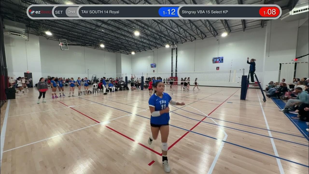 TAV SOUTH 15 Royal vs Stingray VBA 15 Select KP, 2025-02-15, Day 1, Match 3, 2nd Set - YouTube