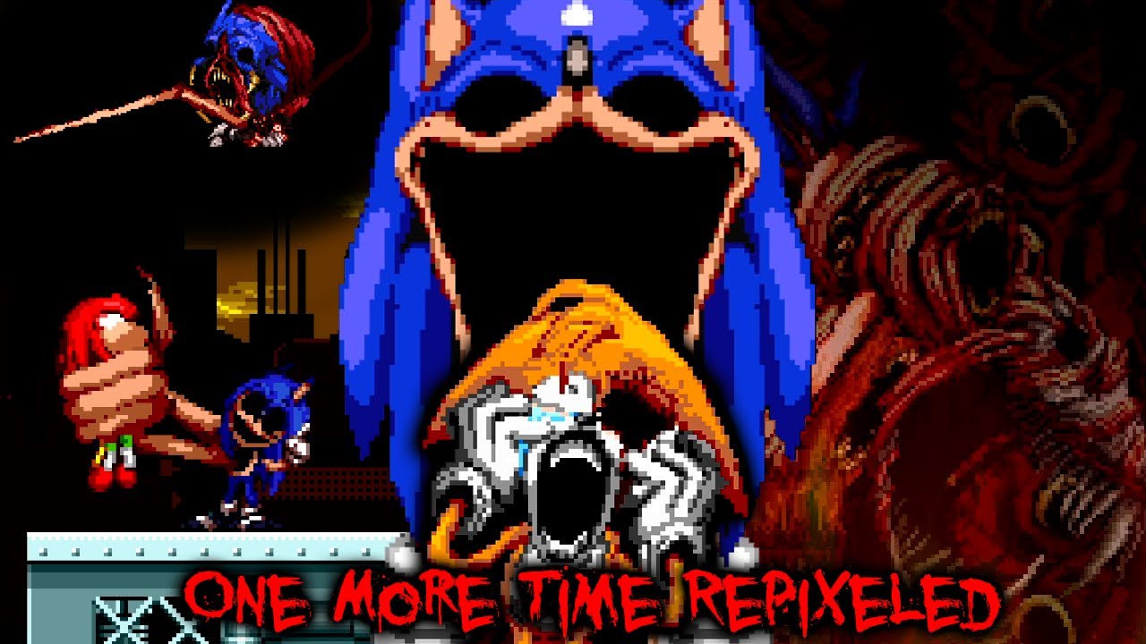 Sonic.exe One More Time Repixeled | SONIC.EXE FORMS A MONSTER ALLIGATOR ...