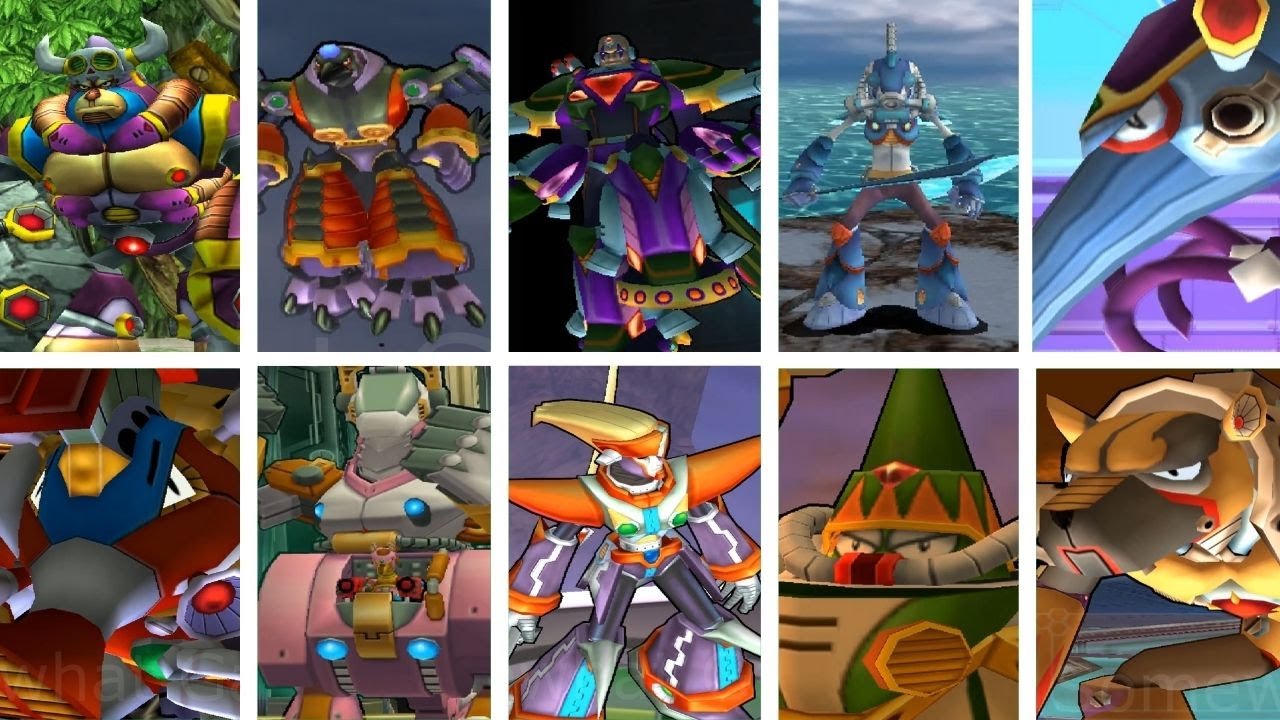 Megaman X7 - ALL BOSSES - CUTSCENES CINEMATICS + ALL ENDINGS - YouTube