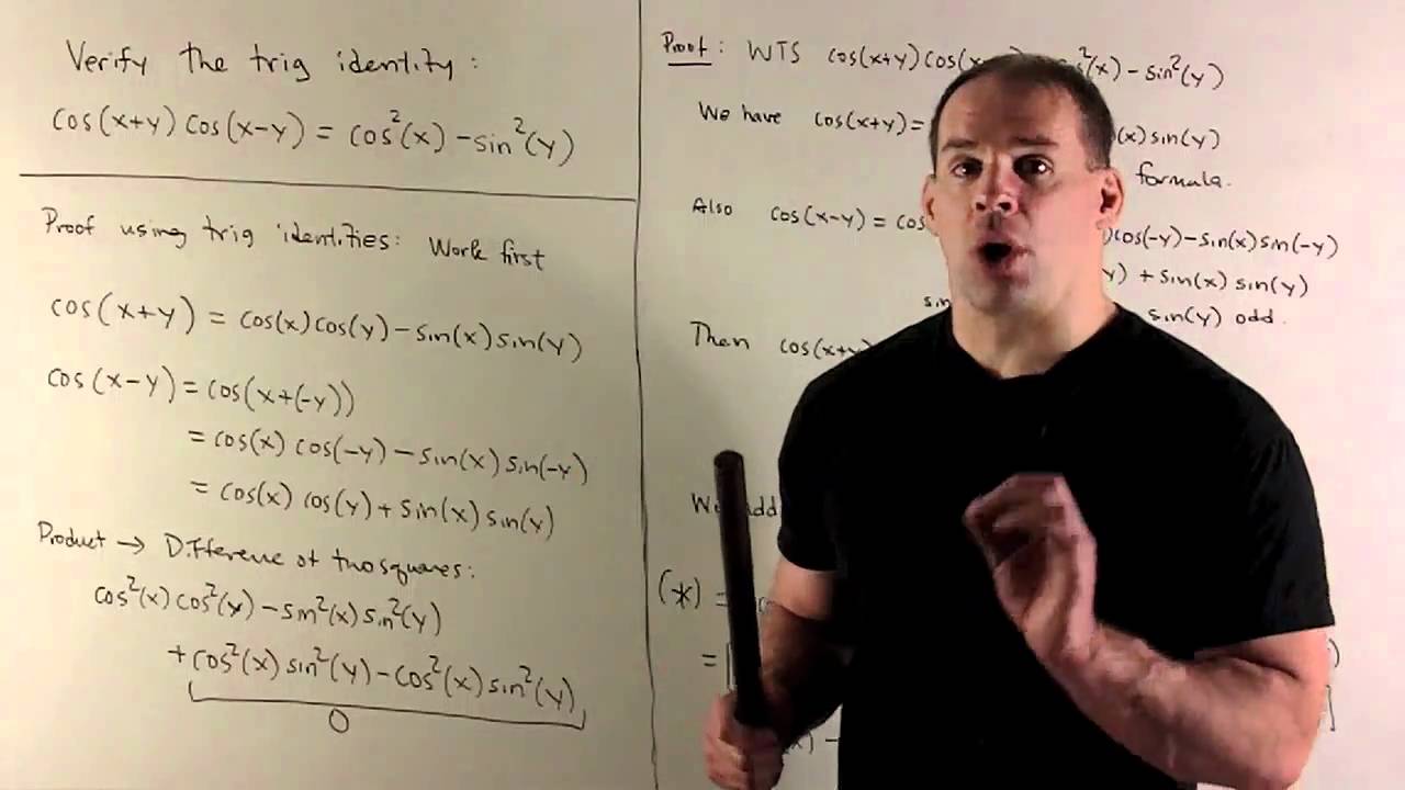 Example of Proof of Trig Identity - YouTube