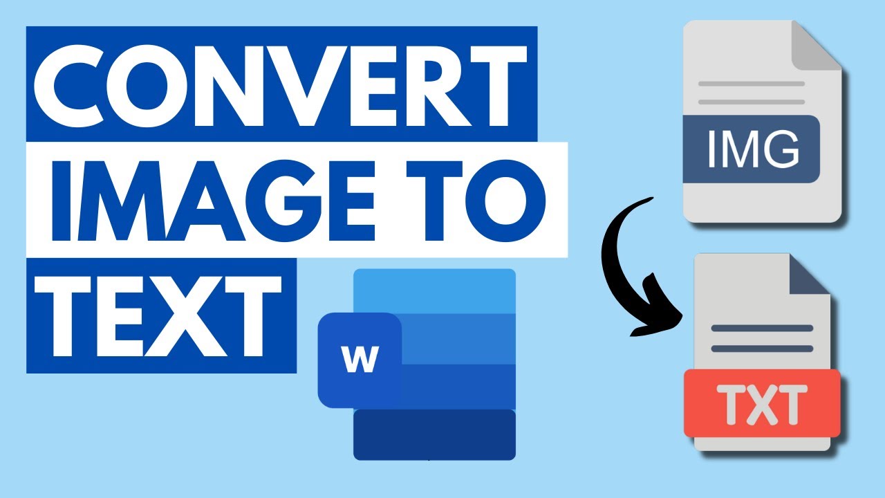 How to Convert Image to Text in Word document - YouTube
