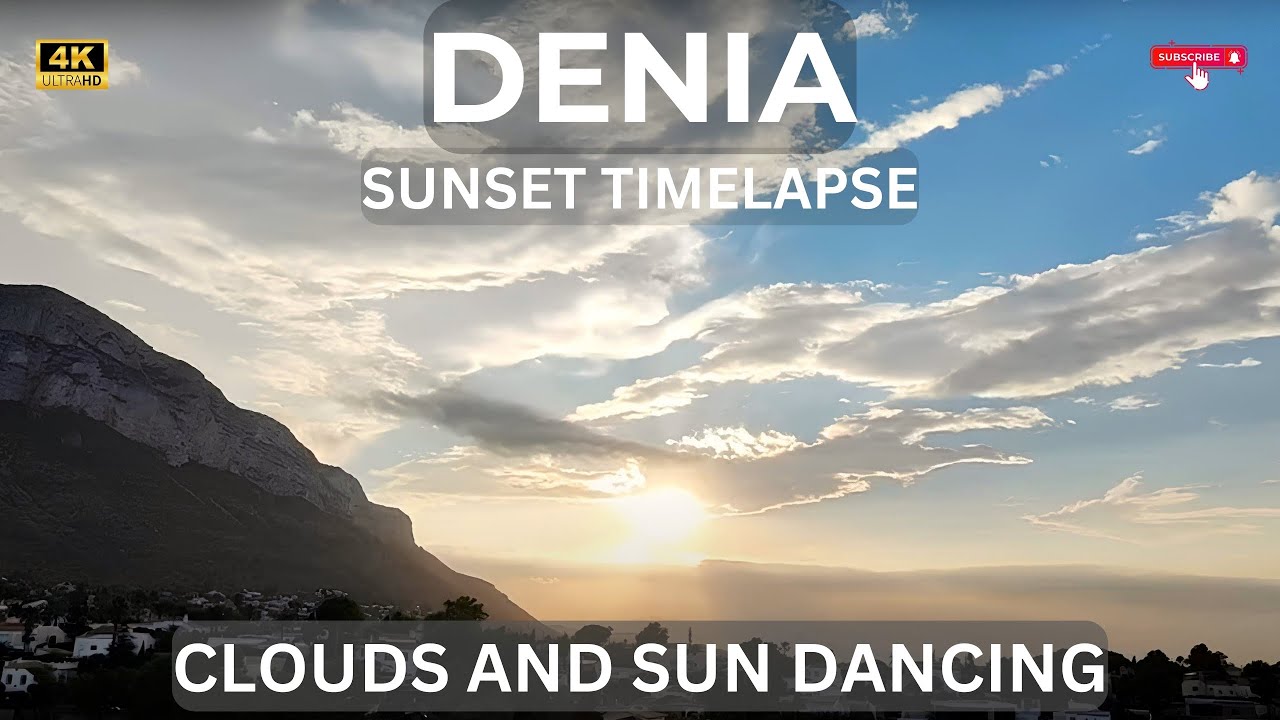 Breathtaking Timelapse of Mount Montgo Sunset in Denia, Spain - YouTube