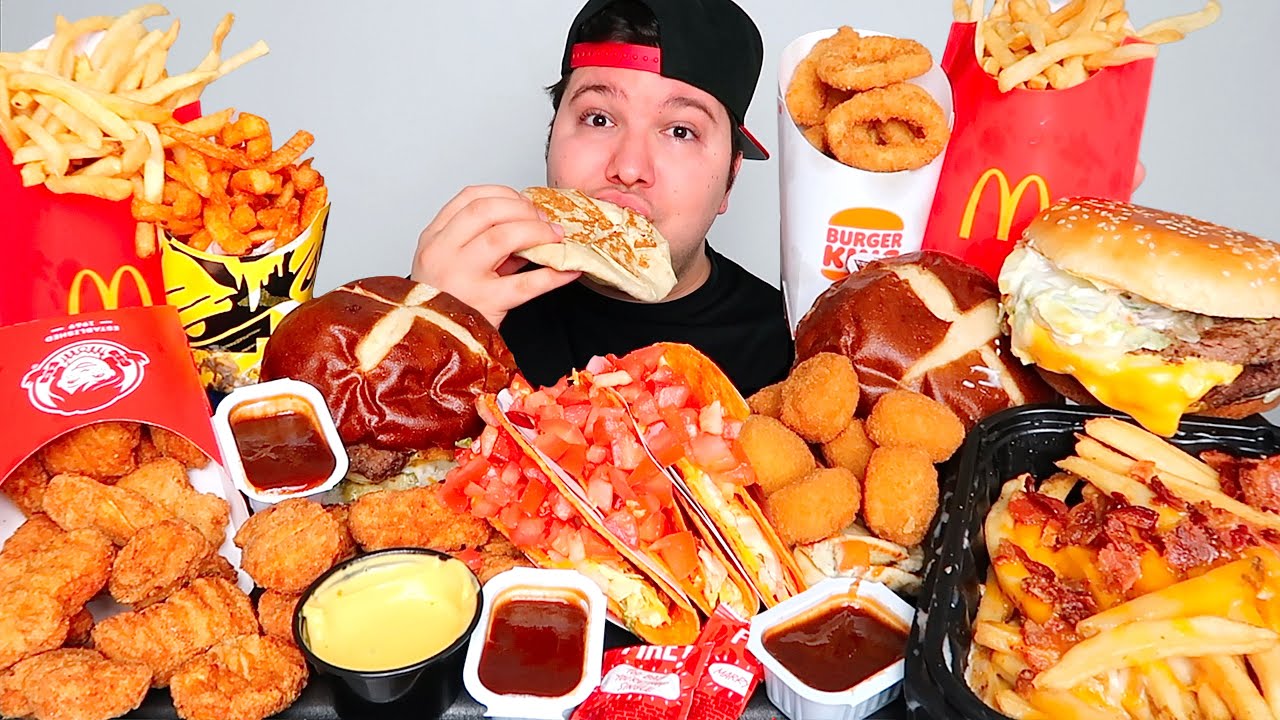 Mcdonalds Taco Bell Wendys And Burger King • Mukbang Youtube
