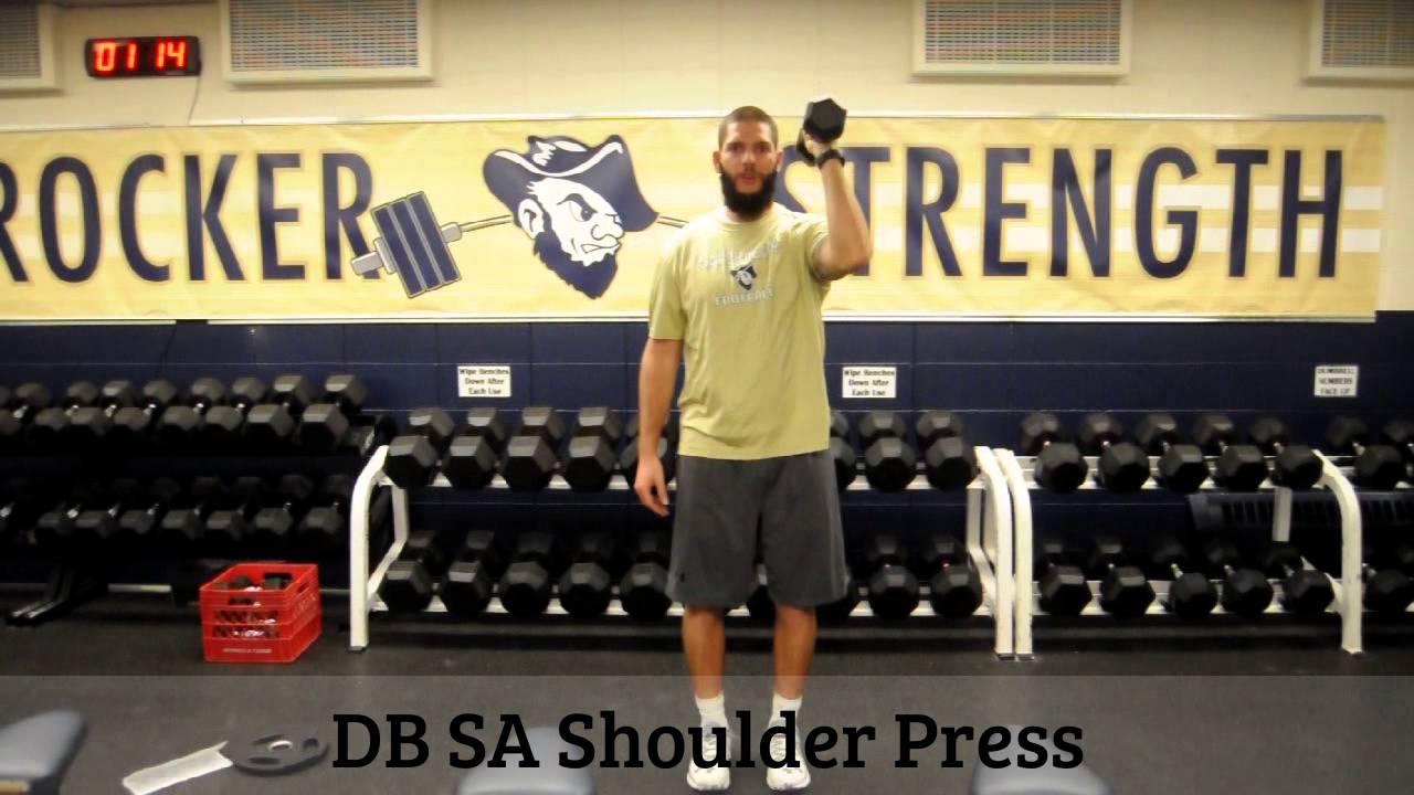 DB SA Shoulder Press - YouTube