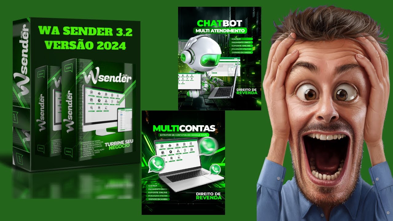 WASENDER SOFTWARE ATUALIZADO 3.2 VERSÃO 2024 - YouTube