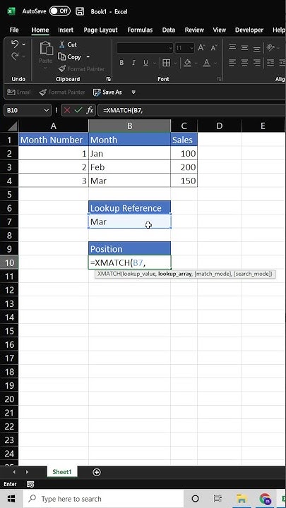 #shorts XMATCH function #microsoft #excel tutorial - YouTube