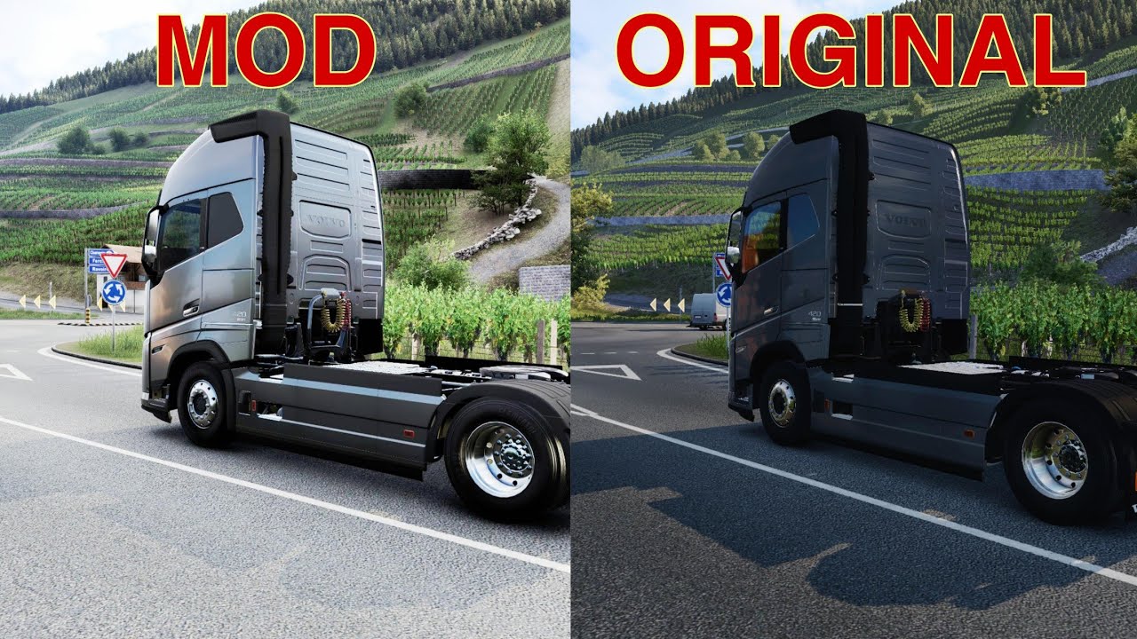 Release update lighting improvement v2 Snowymoon mod | ets2 - YouTube