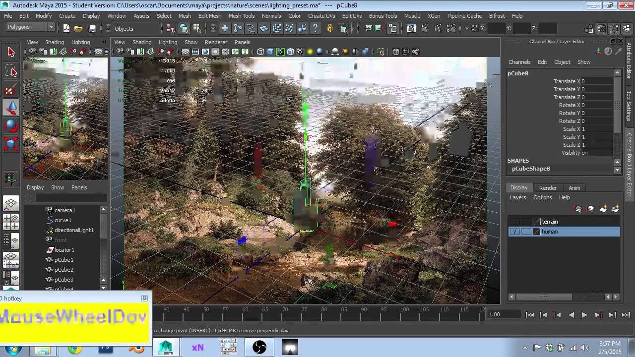 Maya nature environment part 2 - YouTube