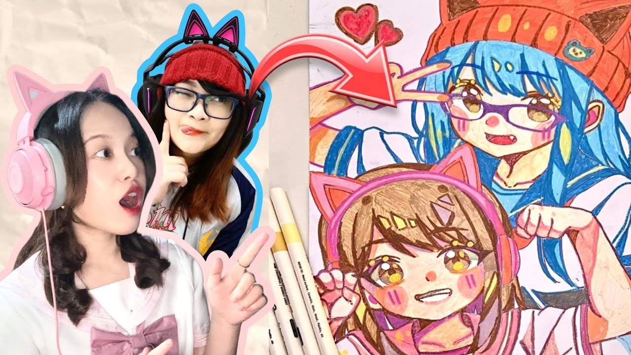 Aku & Nata Jadi Anime! [Fanny Tjandra Fanart] - YouTube