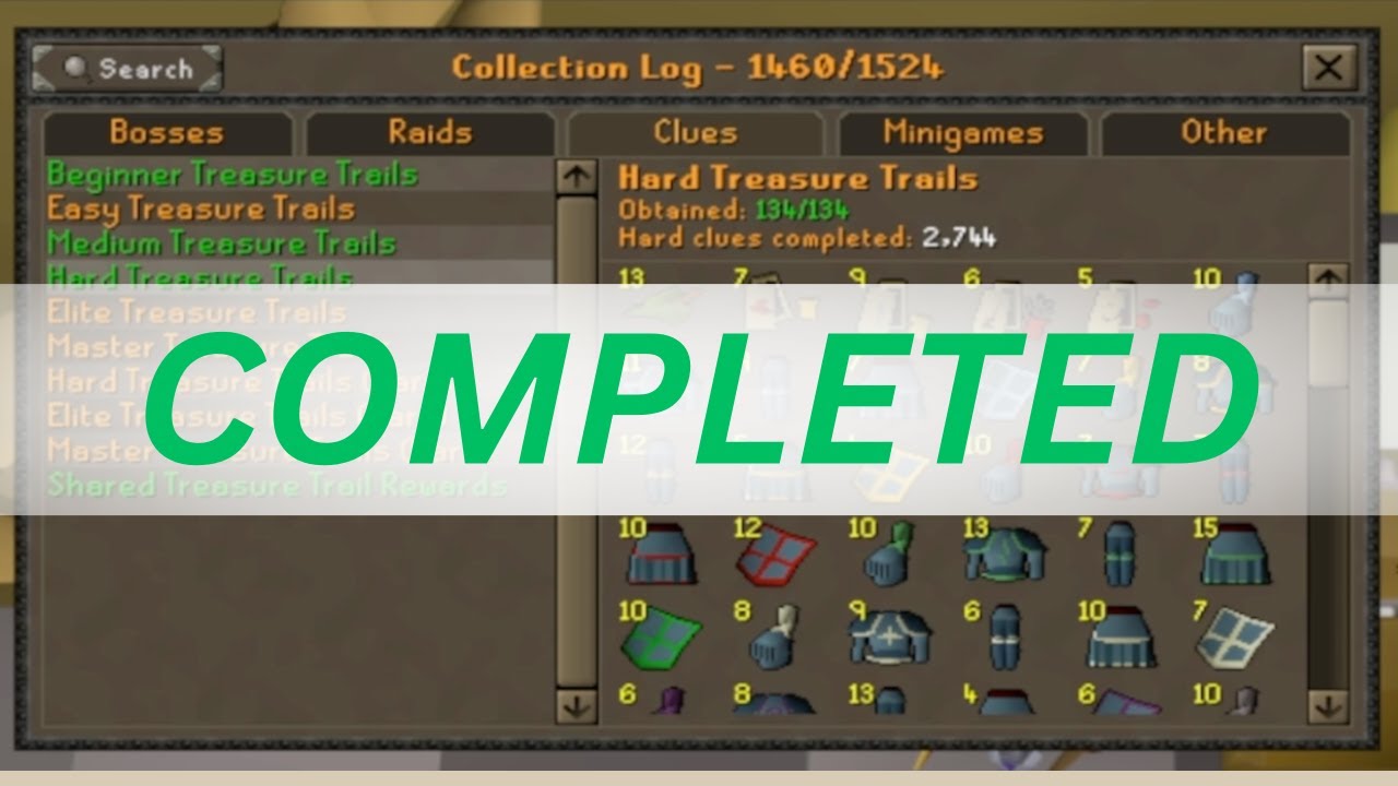 One of the Hardest Collection Logs to Complete in Old School Runescape ...