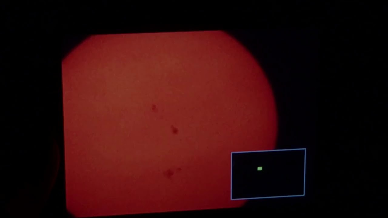 Sunspots on the red/orange sun. 9/4/2017 - YouTube