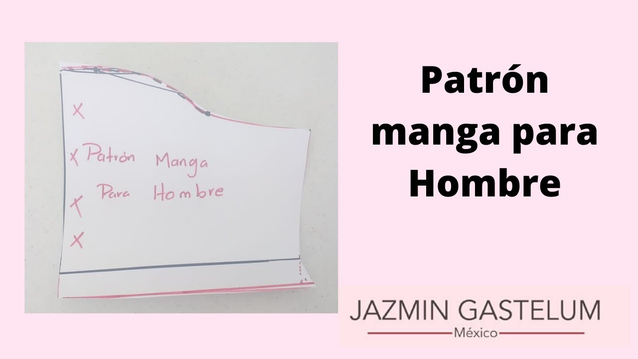 Patron Basico Manga para Hombre - YouTube