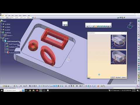 CATIA V5 - Functional Modeled Part (Part 2) - Protected Feature - YouTube