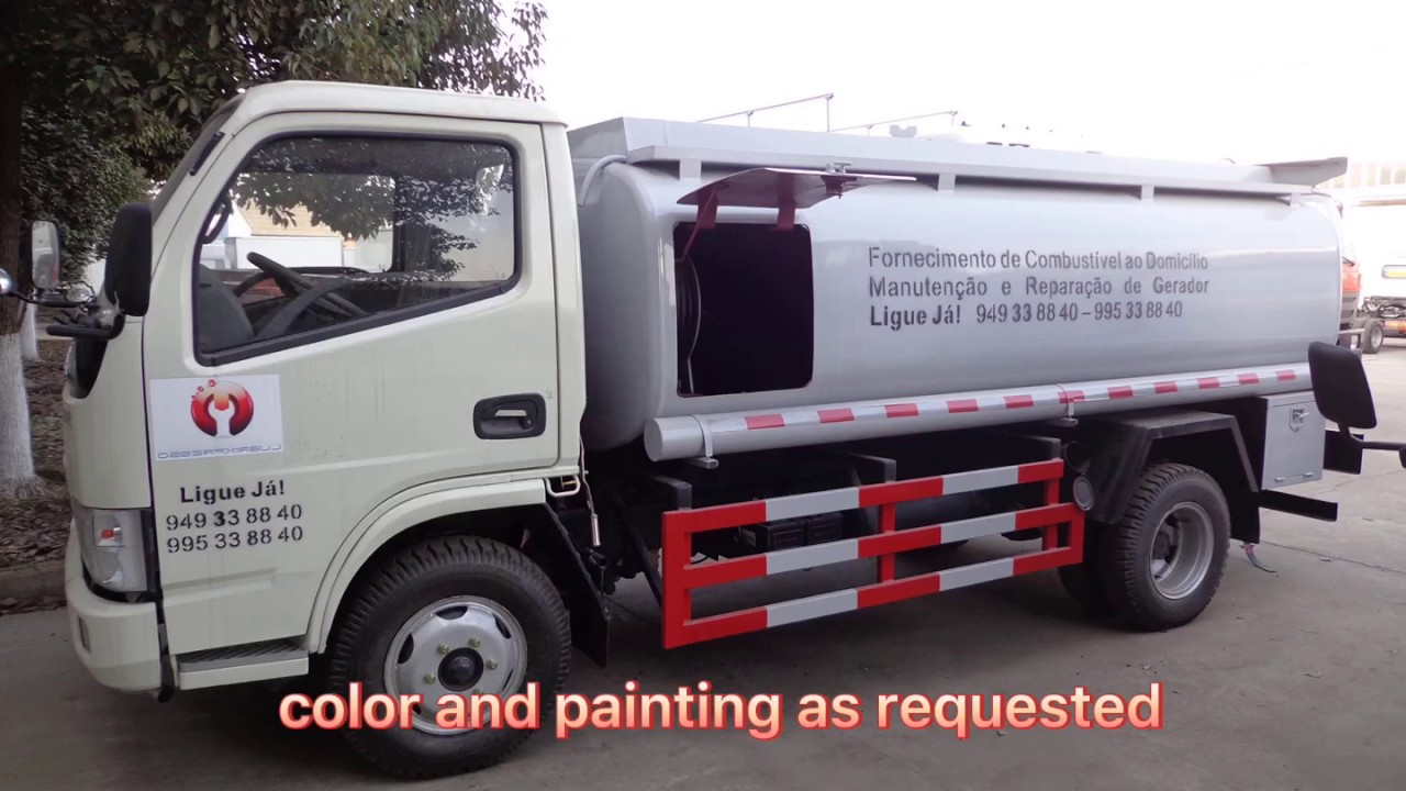 Small Mobile Fuel Trucks 5000liters Dongfeng Diesel Refilling Truck ...