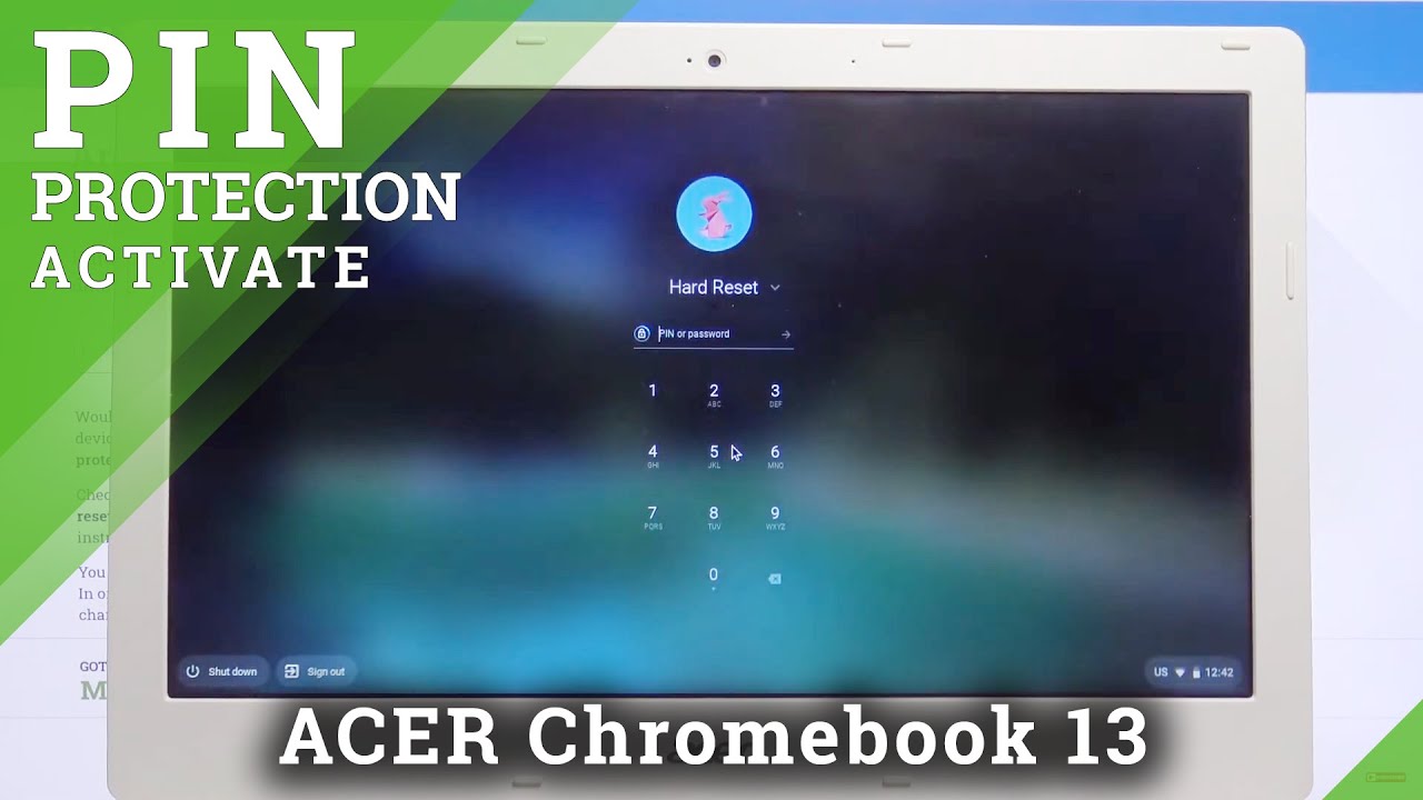 How to Set Up PIN Code in ACER Chromebook 13 – PIN Protection - YouTube