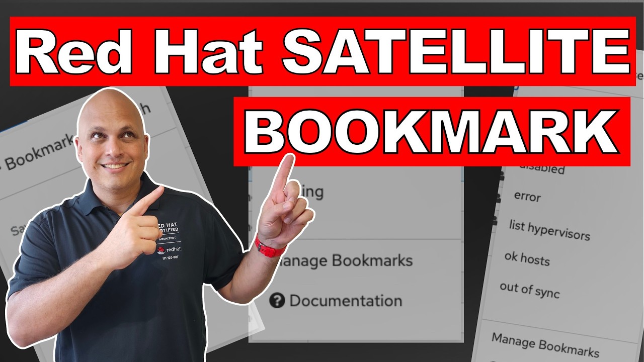Why should you care about the Red Hat Satellite bookmark feature? - YouTube