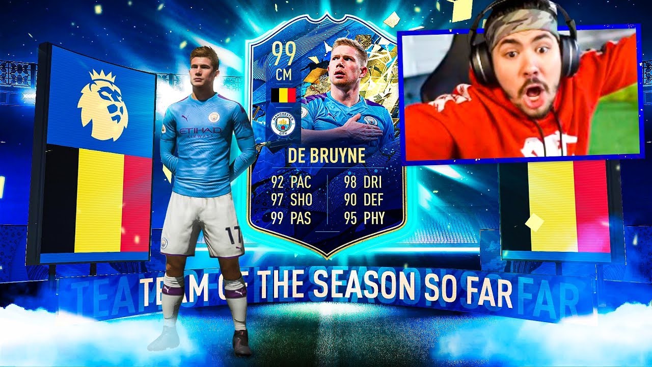 99 TOTS KDB IN A PACK!! FIFA 20 - YouTube