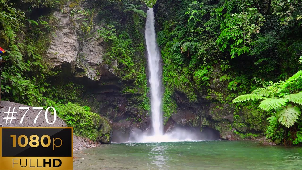 Full HD Beautiful Waterfall Sounds - Peaceful Soothing Nature Sounds ...