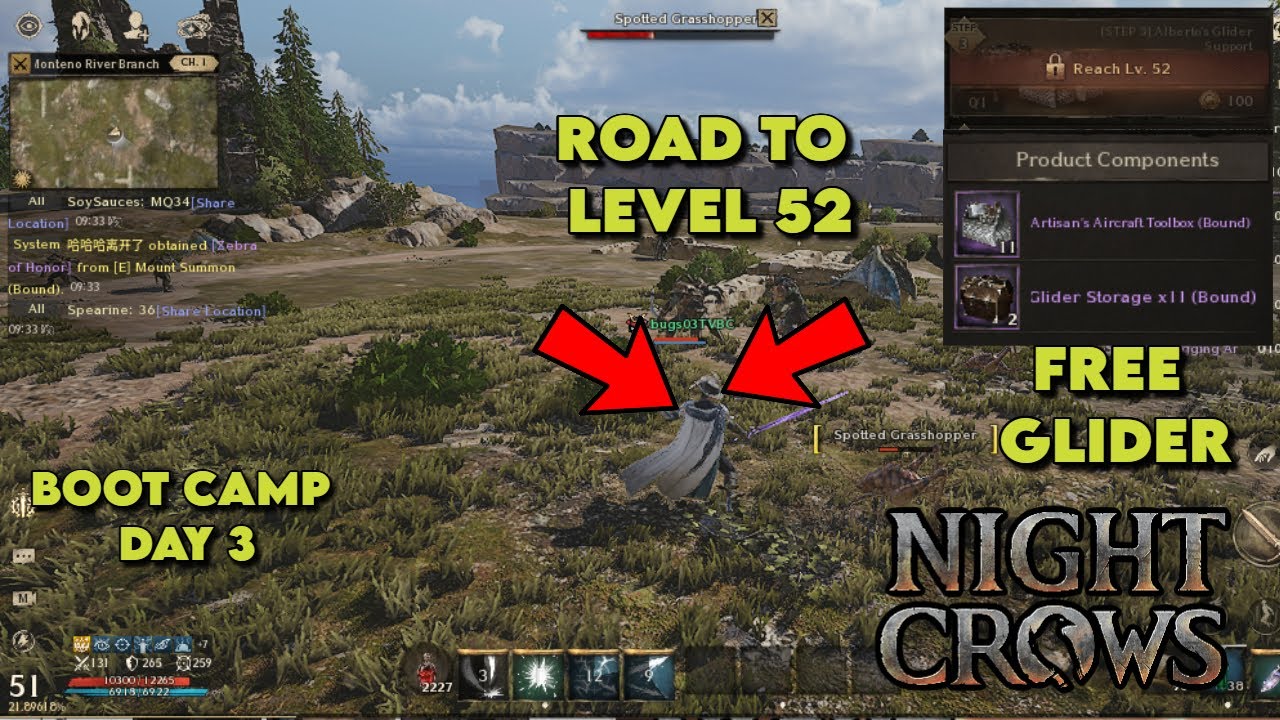NIGHT CROWS DAY 3 7% LEVEL 52 na TAYO Sana Epic Glider Na! - YouTube