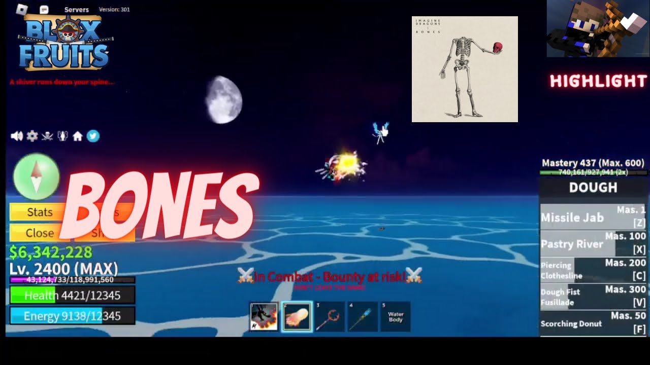 Bones | Highlight Blox Fruit - YouTube
