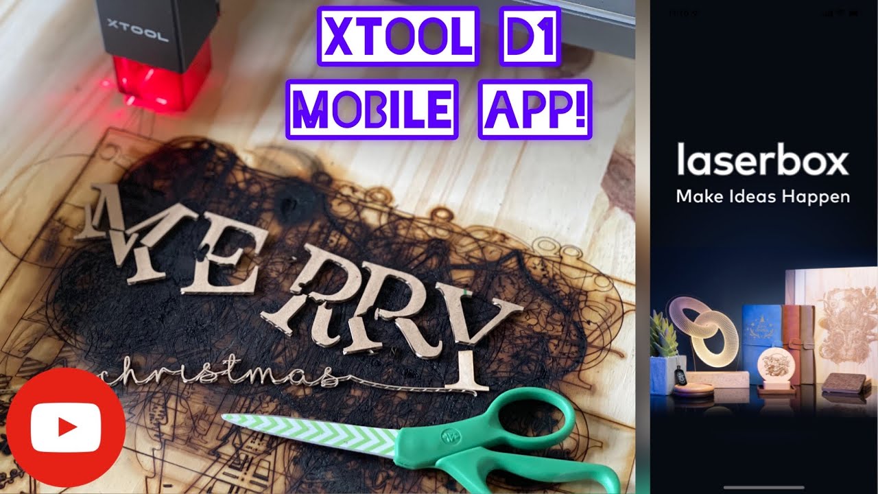 xTool D1 Mobile App! Featuring on the iPhone - YouTube