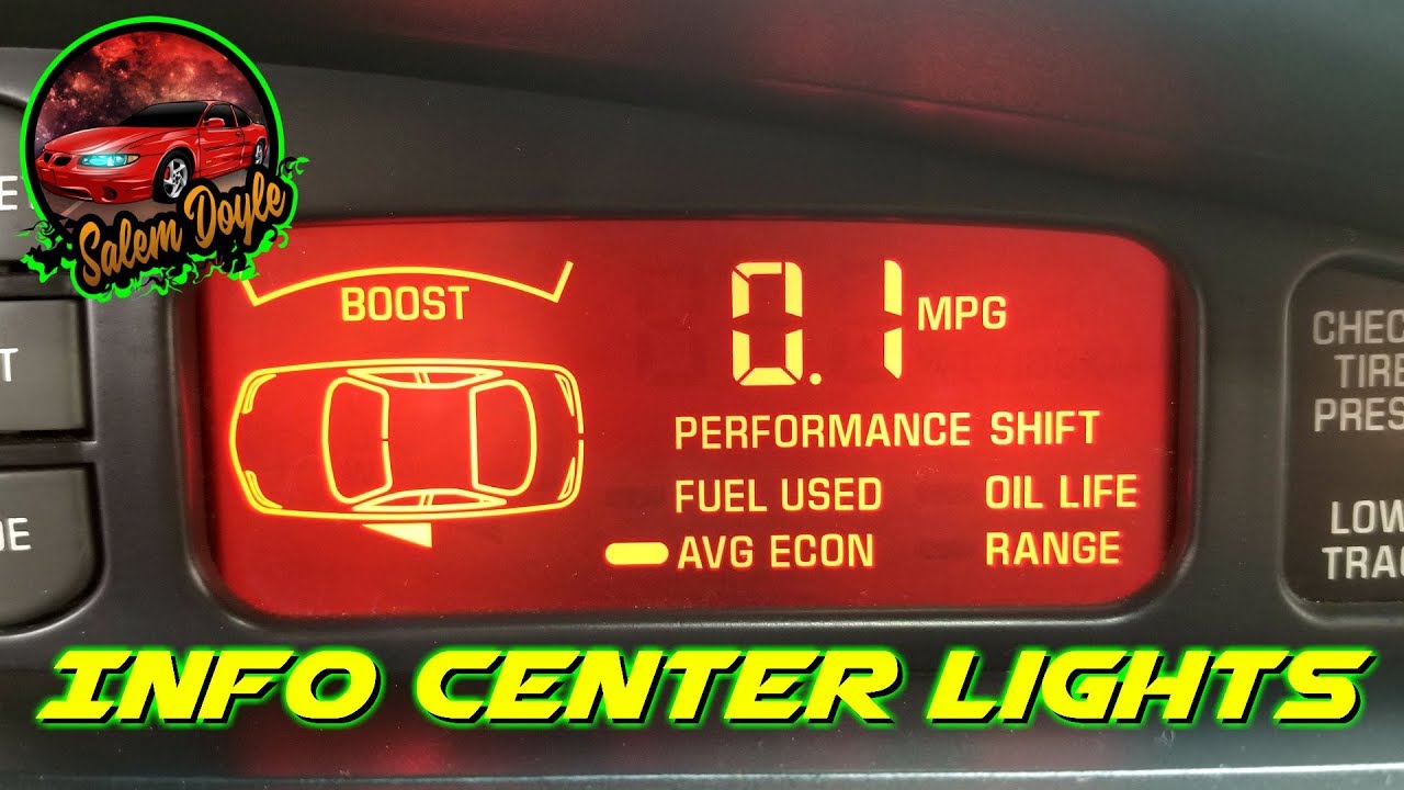 How to Replace Driver's Information Center Light Bulbs - YouTube