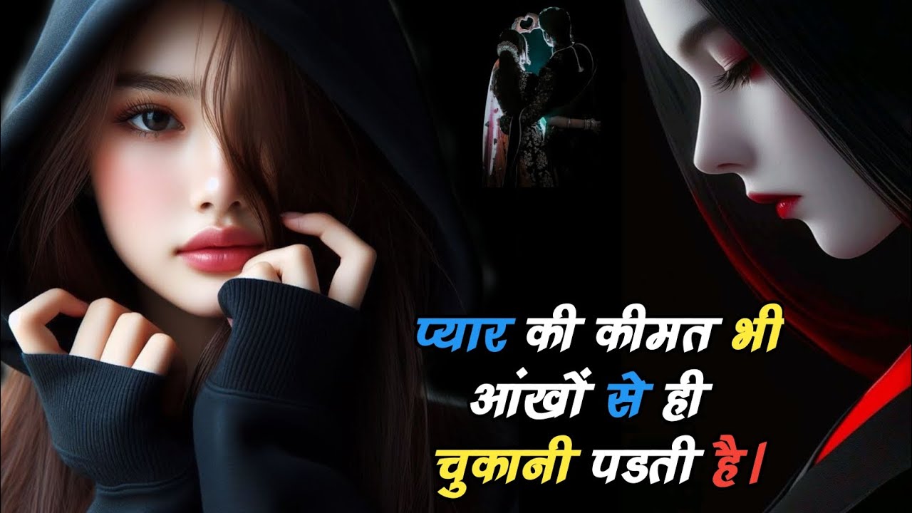 प्यार की कीमत 💔भी आंखों से ही 🥀चुकानी पडती है🥰@Mr.indianShayri12 ...