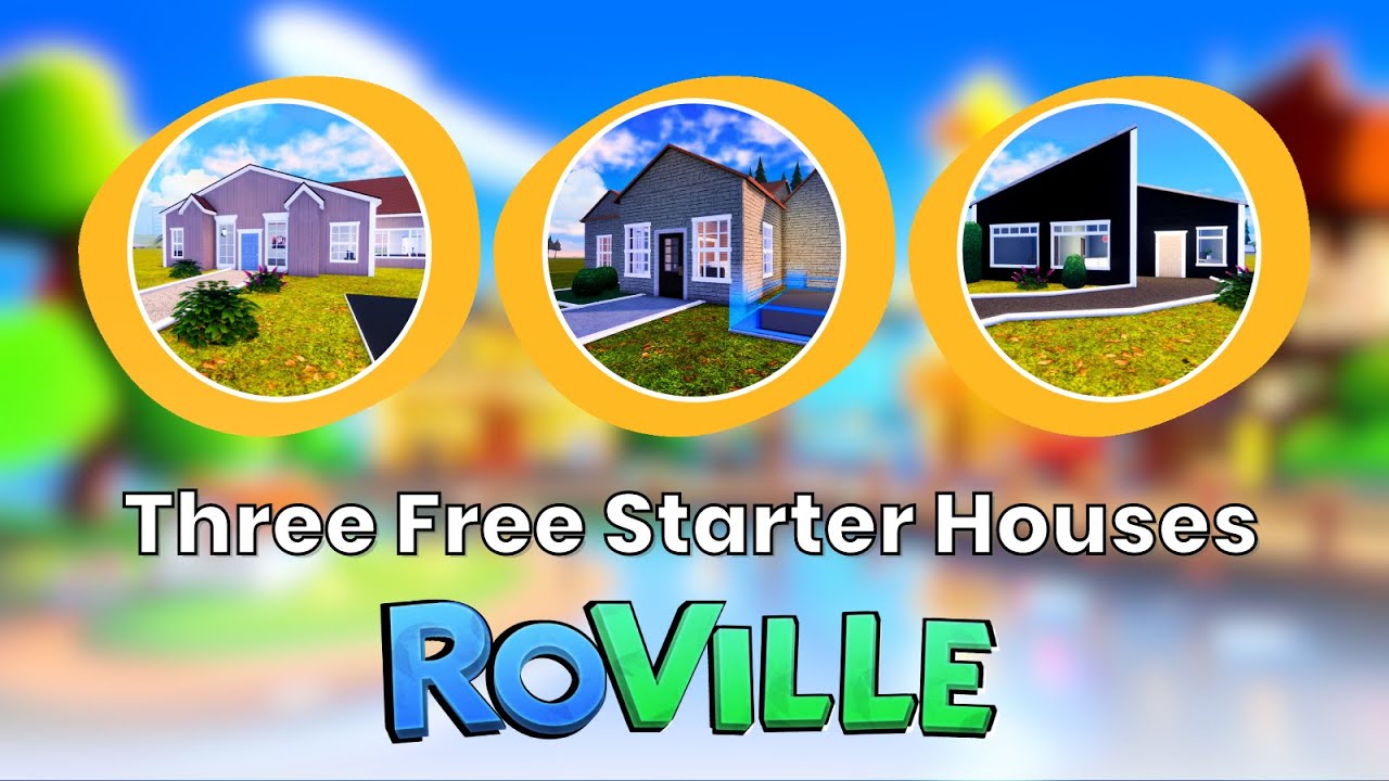 ROBLOX || Tour Three FREE Starter Houses In RoVille || Which One Would ...