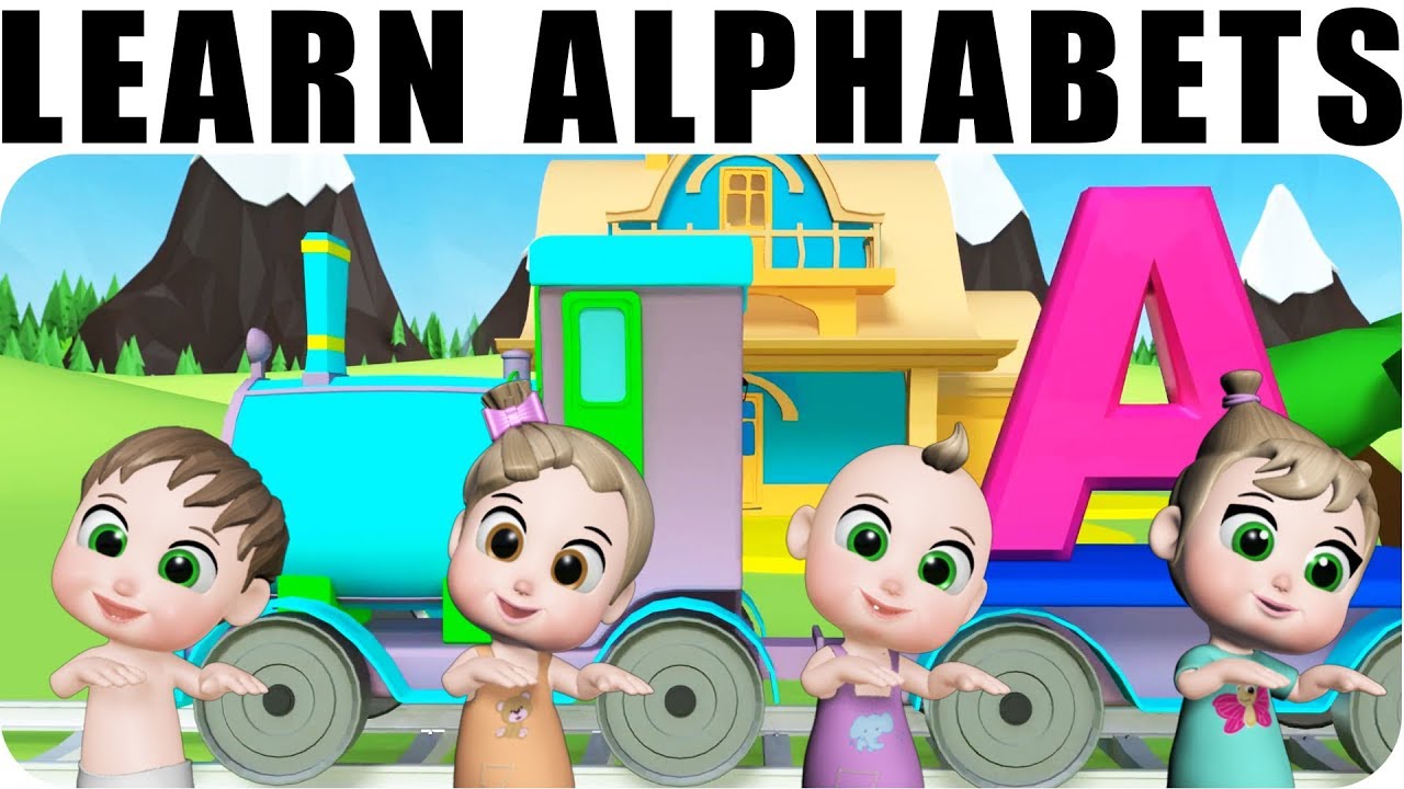 Baby Learn Alphabet 3D Cartoon Nursery Rhymes Song - YouTube