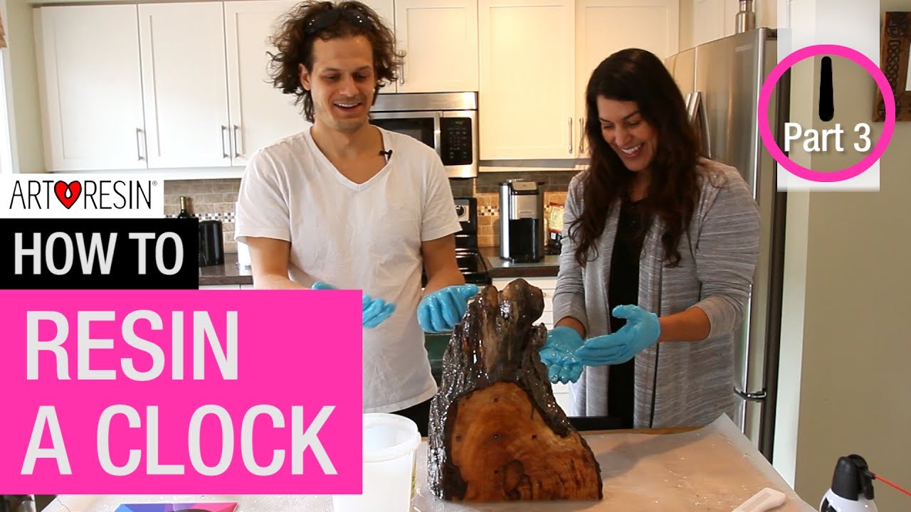 How To Resin A Clock - Part 3 - YouTube