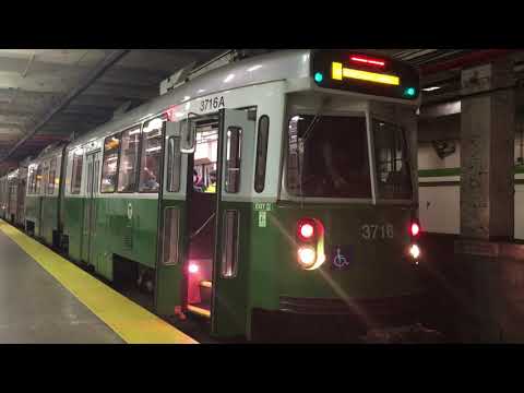 Riding the MBTA Green Line E Branch from Riverway to Prudential - YouTube