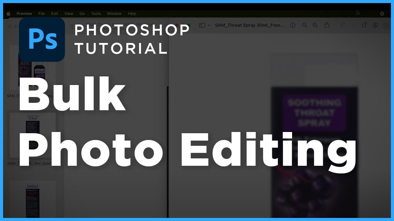 How to Auto Bulk Photo Editing on Photoshop - 2mins - YouTube