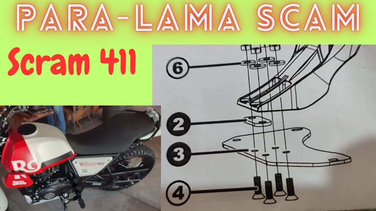 Colocação do para-lama Scam na Royal Enfield Himalayan Scram 411. - YouTube