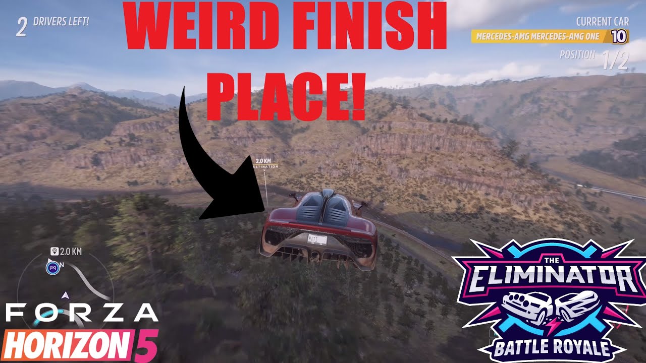FH5 THE ELIMINATOR - LONG FINAL AND FINISH LINE IN WEIRD PLACE ...