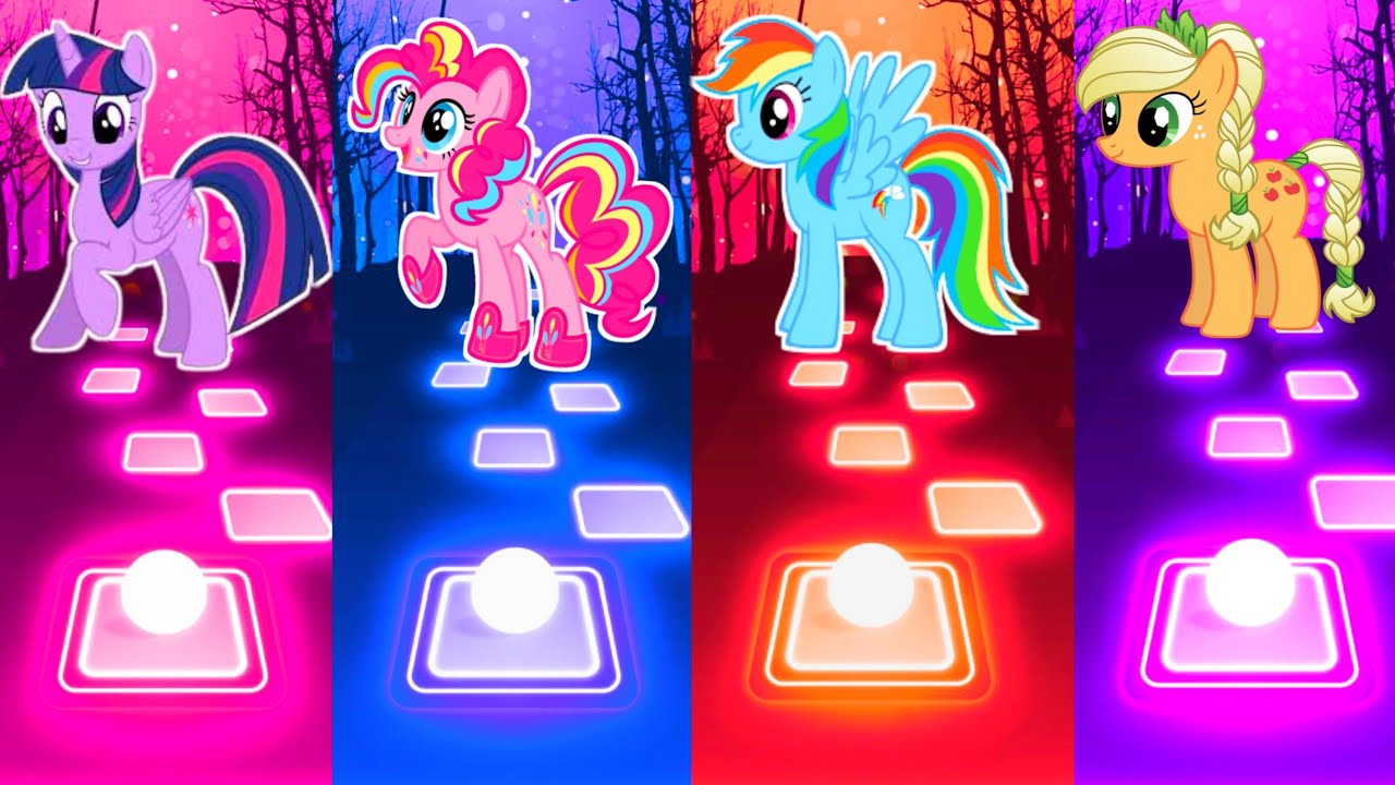 My Little pony in Tiles Hop Games- Twilight Sparkle- Pinkie Pie ...