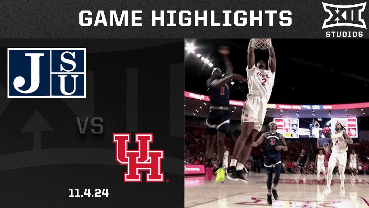 Jackson State vs. #4 Houston Game Highlights | 2024-25 Big 12 Men’s ...