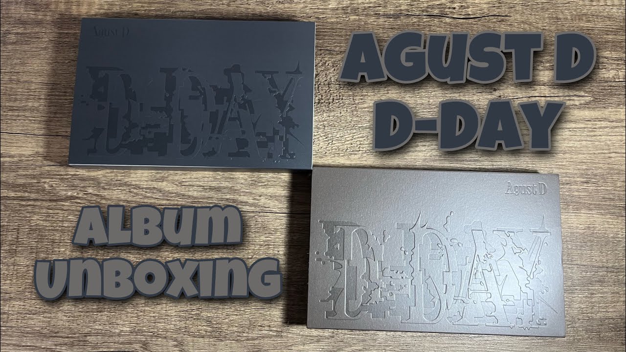 Agust D D-Day album unboxing ( a & b ver) - YouTube