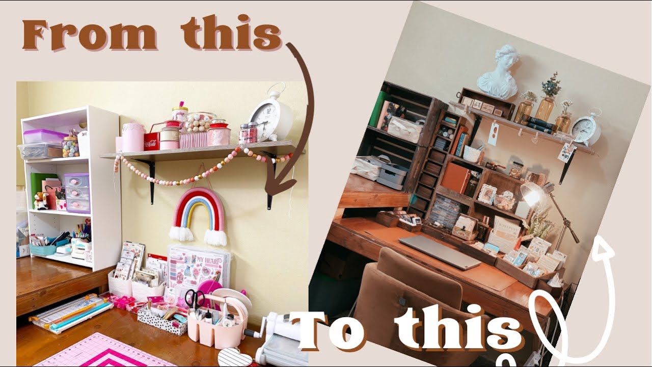 Converting my craftroom into a journaling room/neutrals and vintage ...