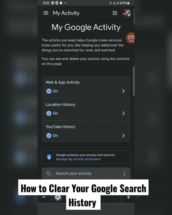 How to clear your Google Search History - YouTube