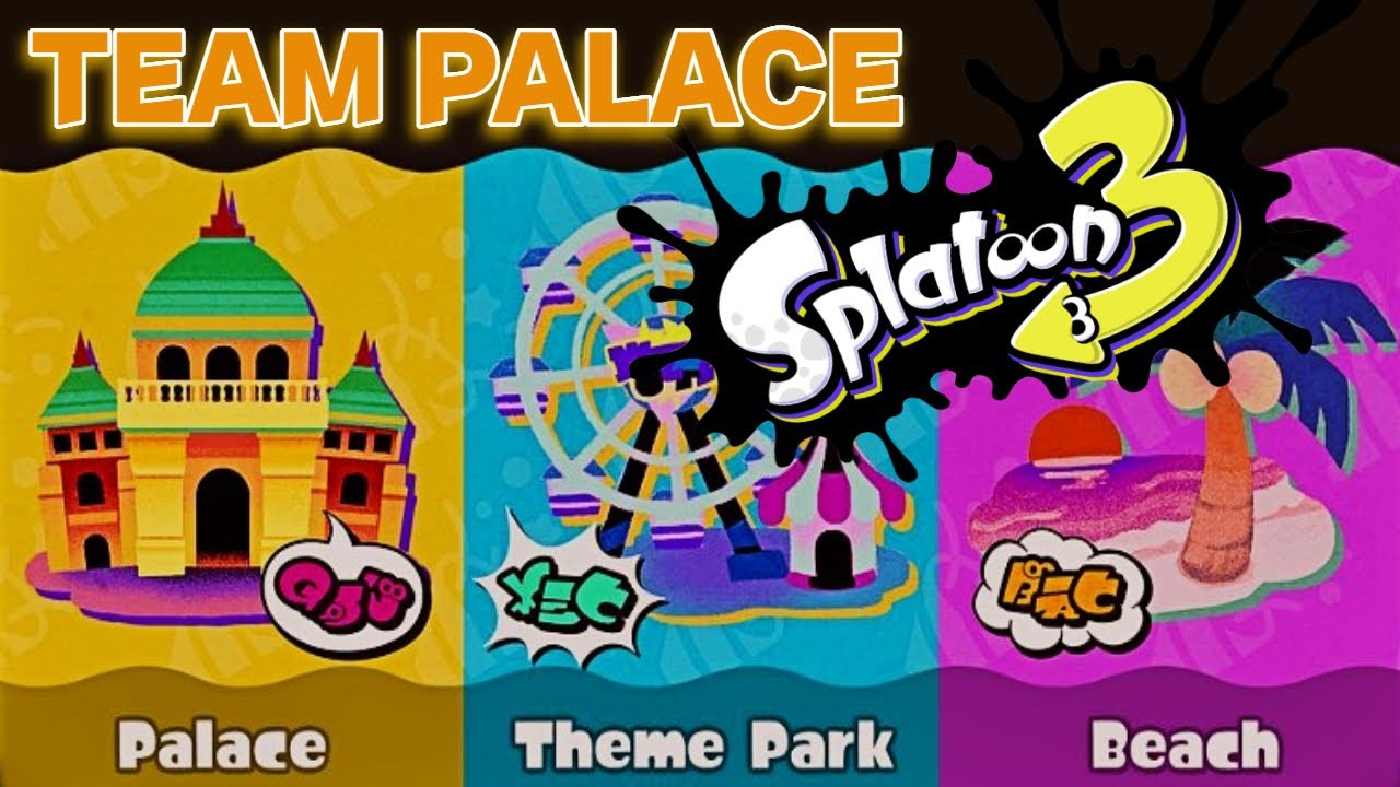 Palace 🕌 vs Beach 🏖️ vs Theme Park 🎢! - Splatoon 3 #fun #nintendo # ...