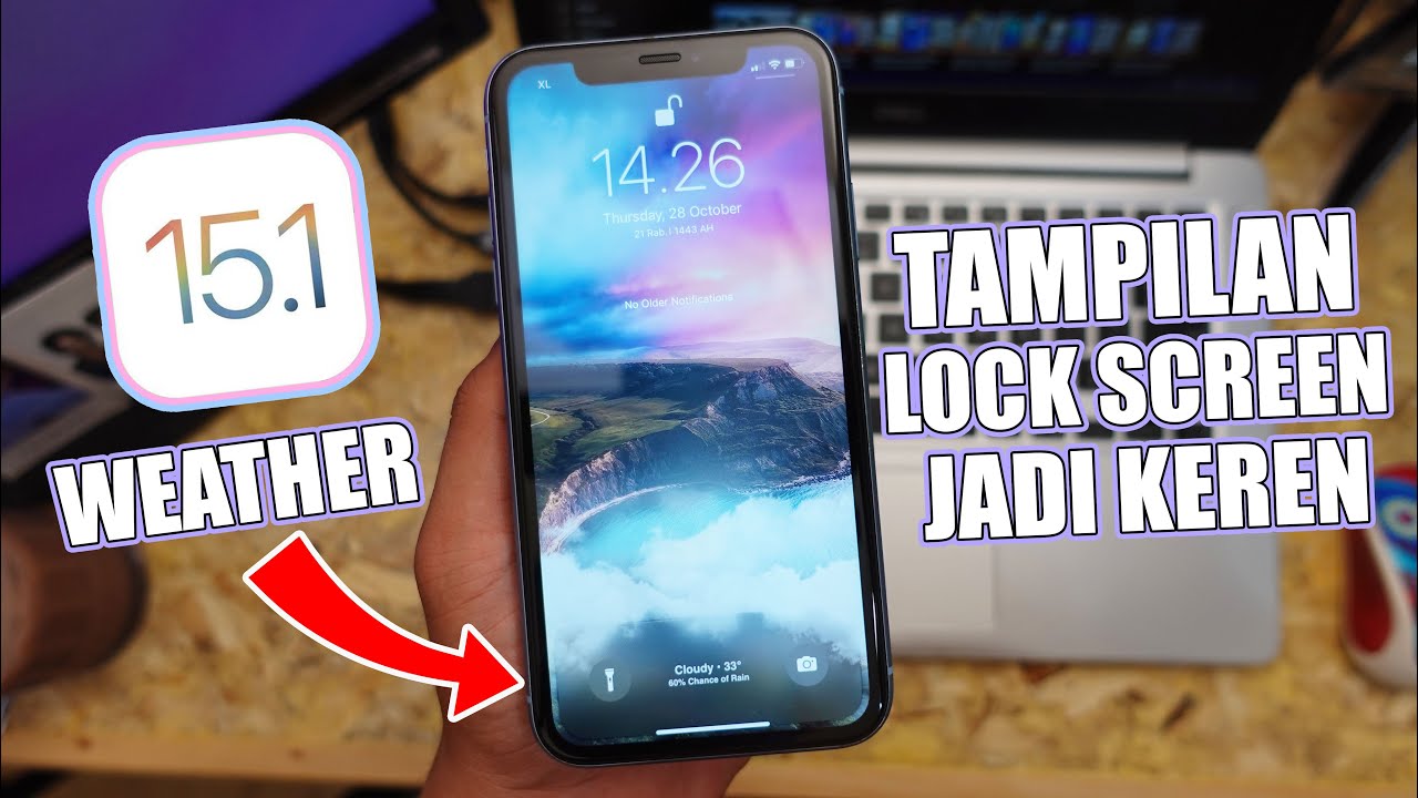 Cara Buat Tampilan LOCK SCREEN jadi Keren - Trick iOS 15.1 - YouTube