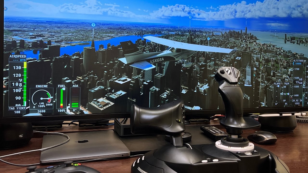 Microsoft Flight Simulator Xbox + Thrustmaster T-FLIGHT HOTAS ONE ...