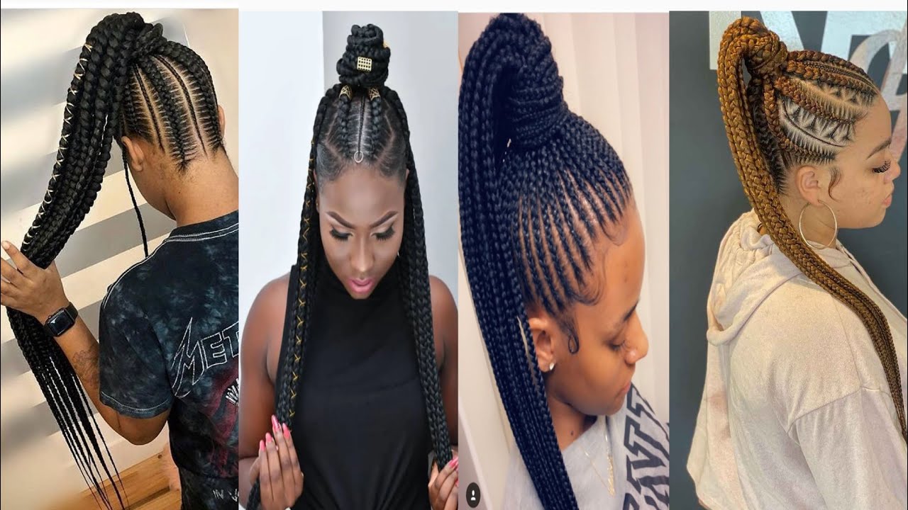 TRENDING BRAID HAIRSTYLES 2 - YouTube