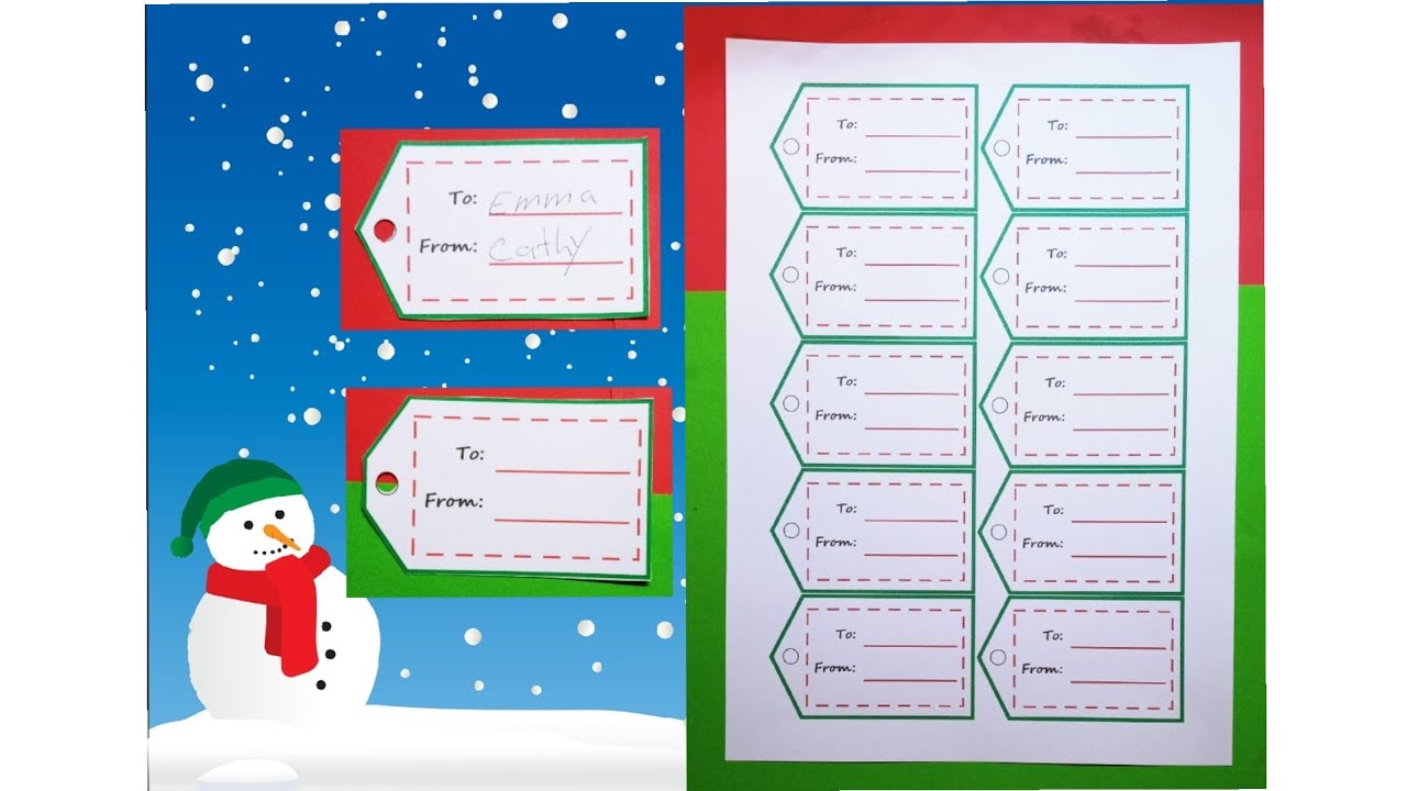 How to use Adobe Fill and Sign with Christmas Gift Tags PDF - YouTube