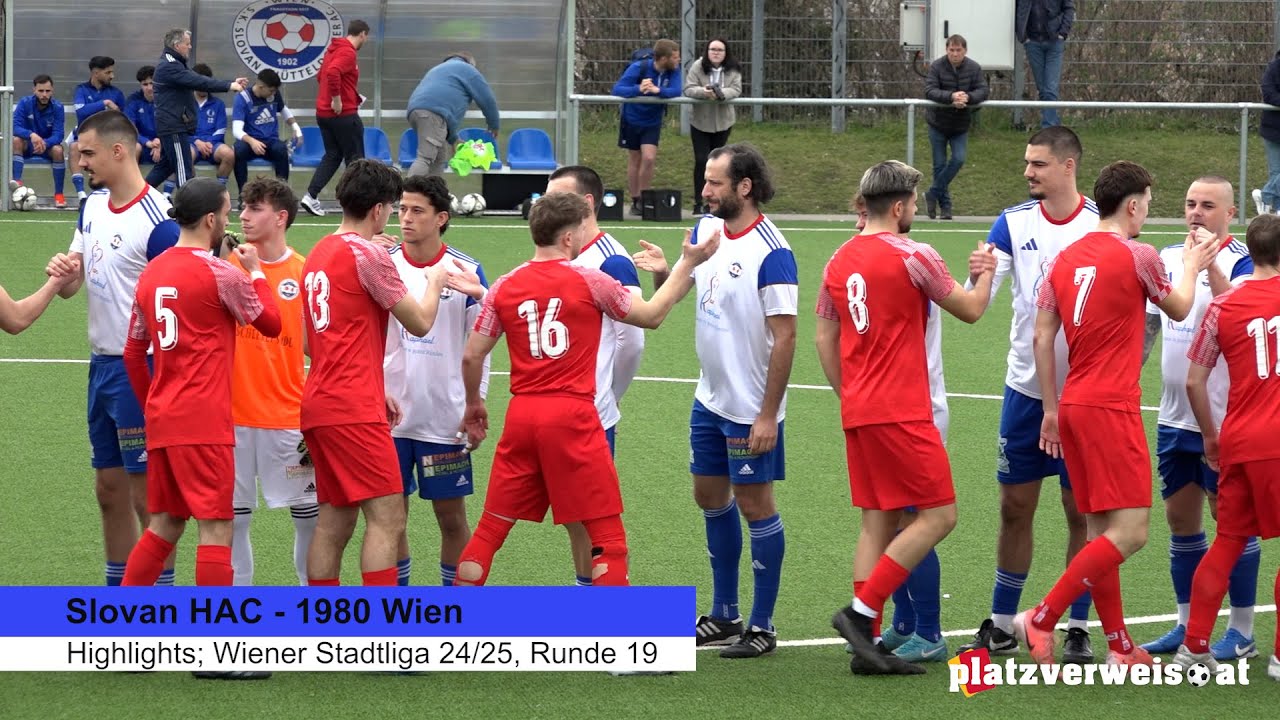 Highlights Slovan HAC - 1980 Wien, Wiener Stadtliga 24/25 - YouTube