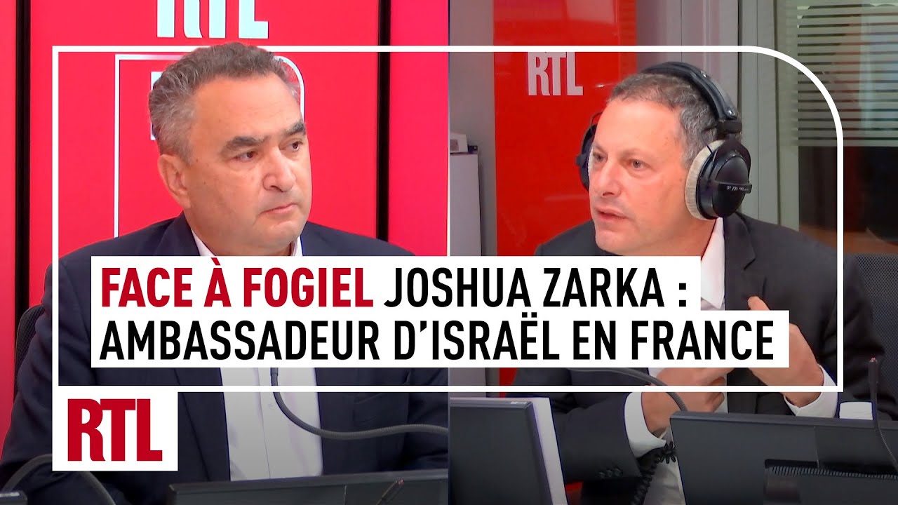 Joshua Zarka l'ambassadeur d'Israël en France face à Marc-Olivier ...